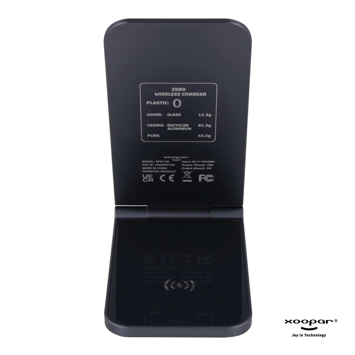 2255 | Xoopar Zero 2 in 1 Wireless Charger (LT41508-N0060), printed ...