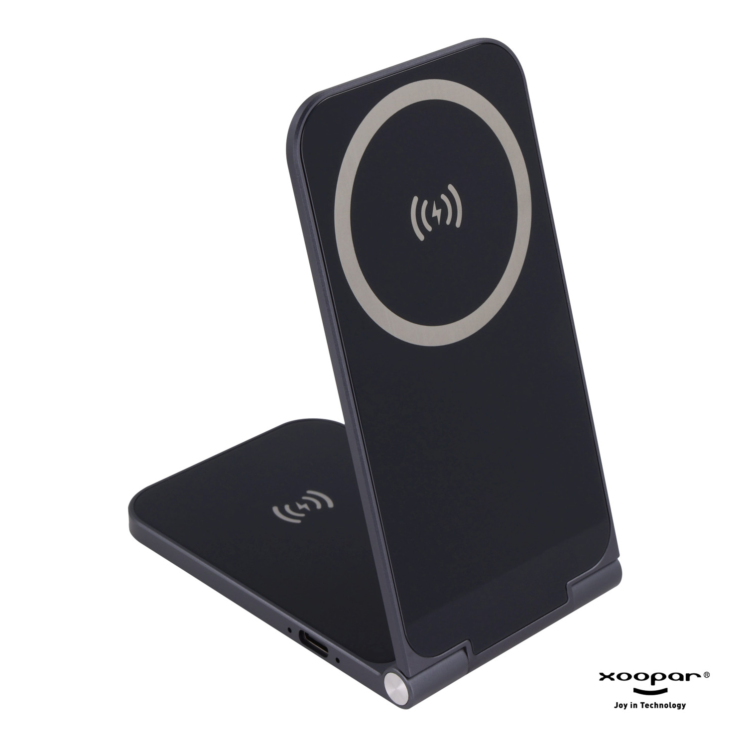 2255 | Xoopar Zero 2 in 1 Wireless Charger (LT41508-N0060), printed ...